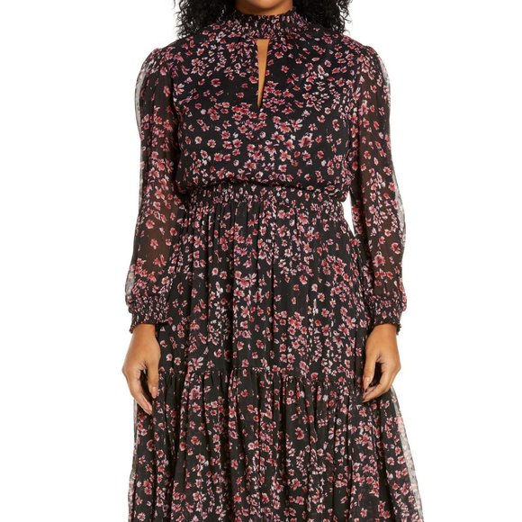 Charles Henry | Dresses | Charles Henry Floral Smocked Waist Long ...